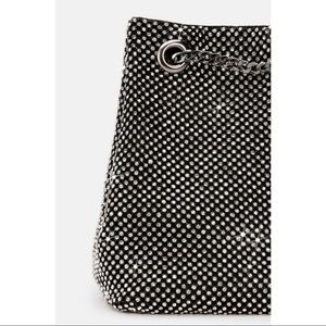 Bags | Black Rhinestone Embellished Bag | Poshmark